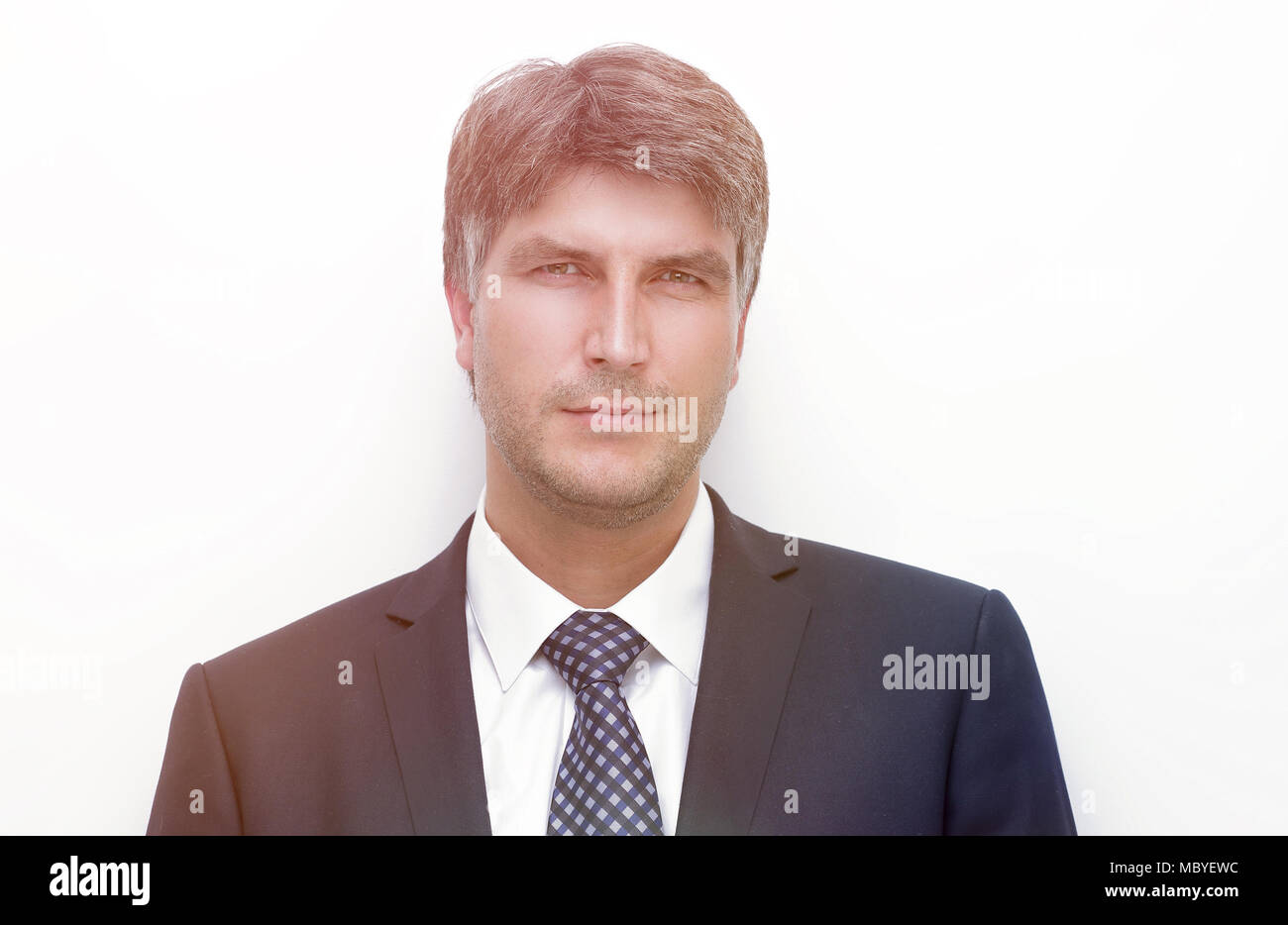 Portrait of a serious businessman Stock Photo - Alamy