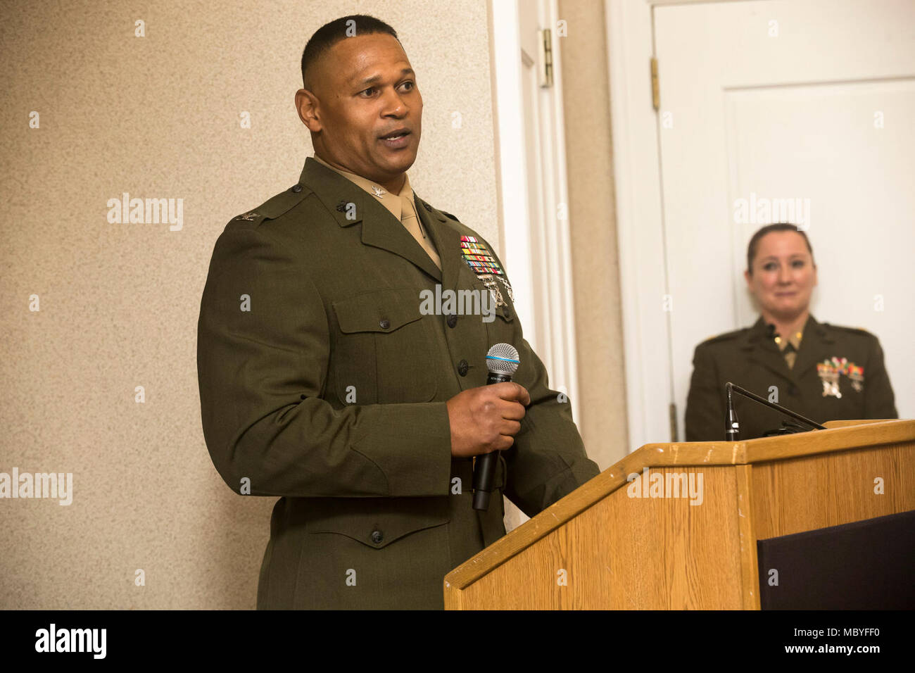 U.S. Marine Corps Col. Ronald Jones, chief of behavioral programs ...