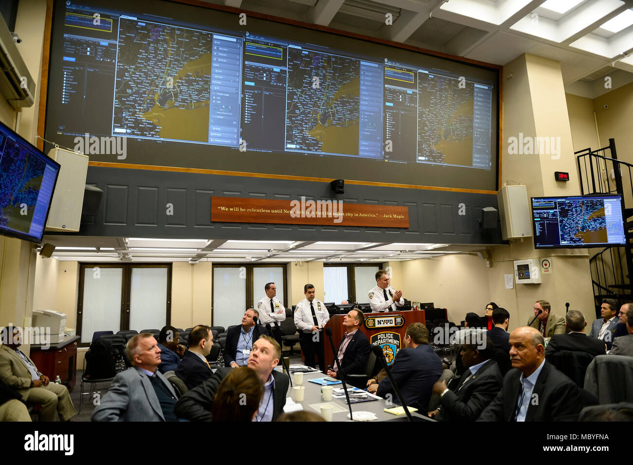 Police department chief of crime control strategies hi-res stock ...