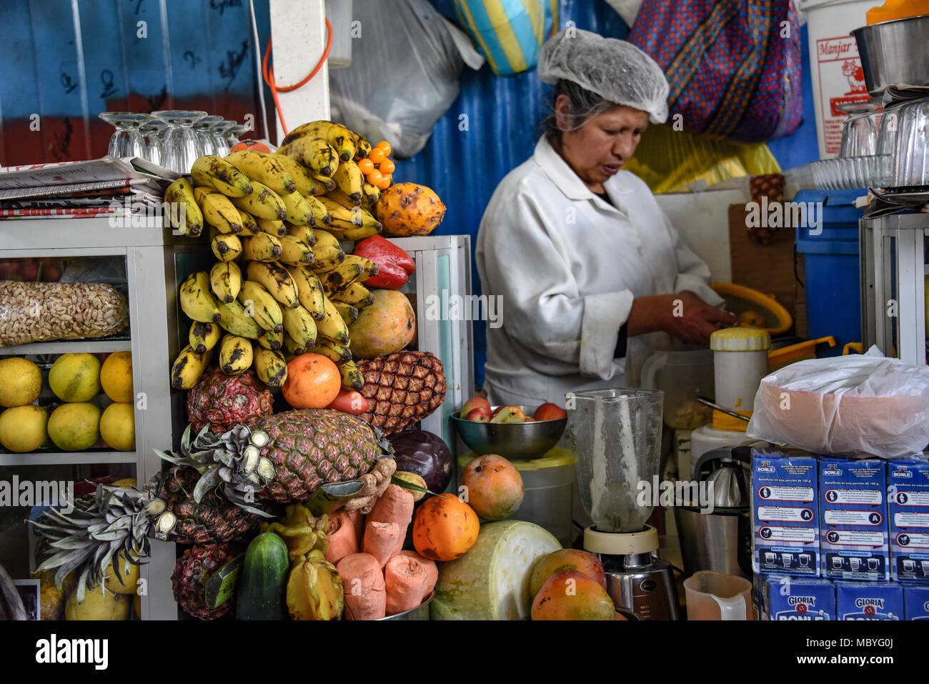 Famous san pedro market in cusco hi-res stock photography and images ...