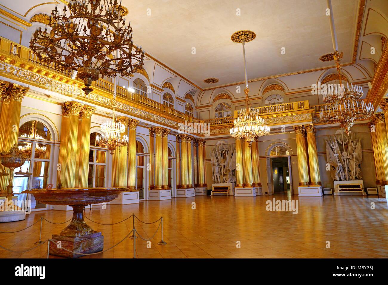 Hermitage armorial hall winter palace hi-res stock photography and ...