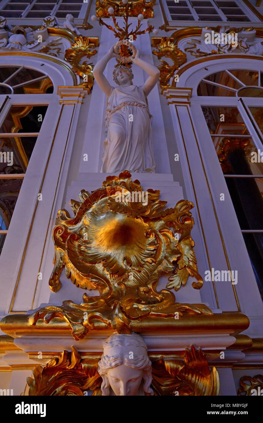 Jordan Staircase of the Winter Palace Stock Photo - Alamy