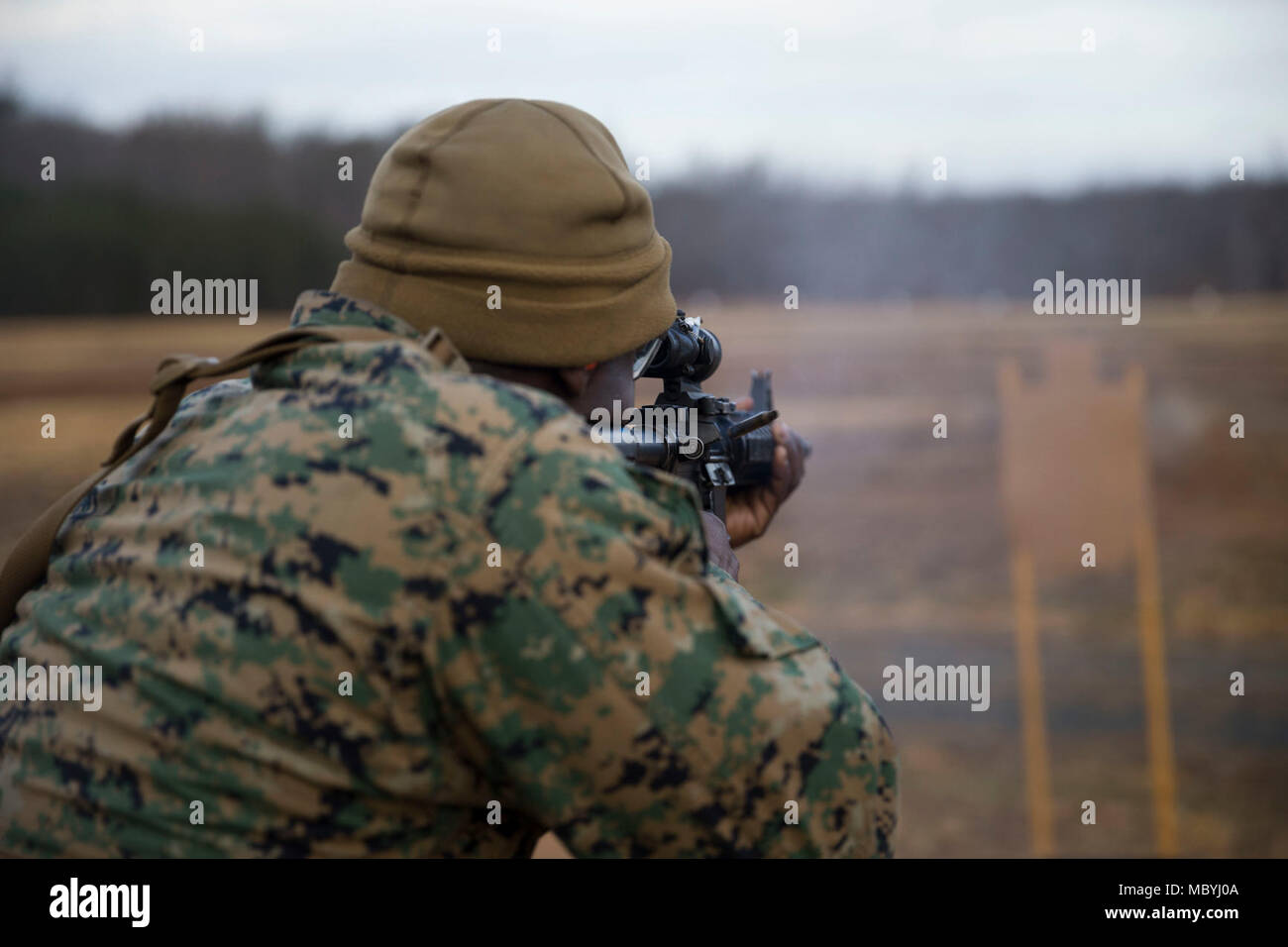 U.S. Marines attached to the Marine Corps Shooting Team conduct ...