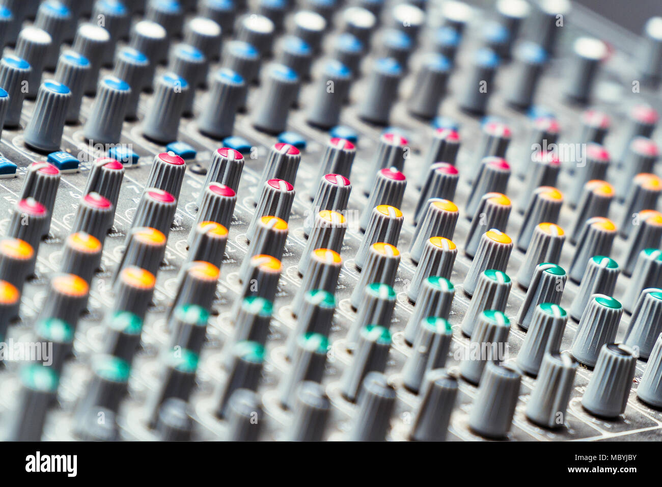 Mixing console in the Studio Stock Photo - Alamy