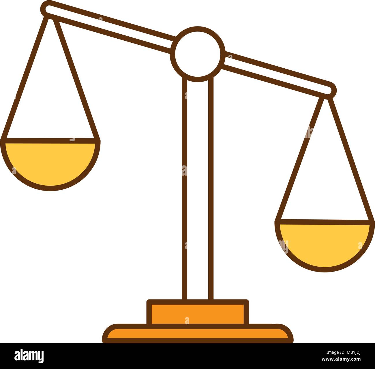 weight scale justice icon vector illustration design Stock Vector Image ...