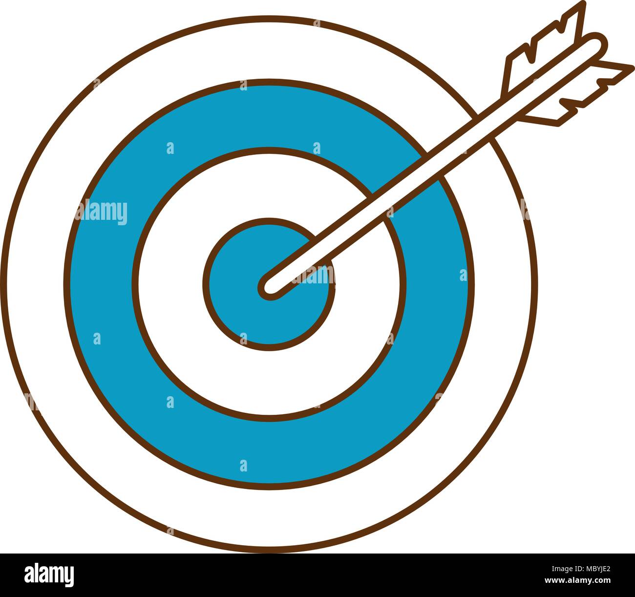 target arrow isolated icon vector illustration design Stock Vector ...