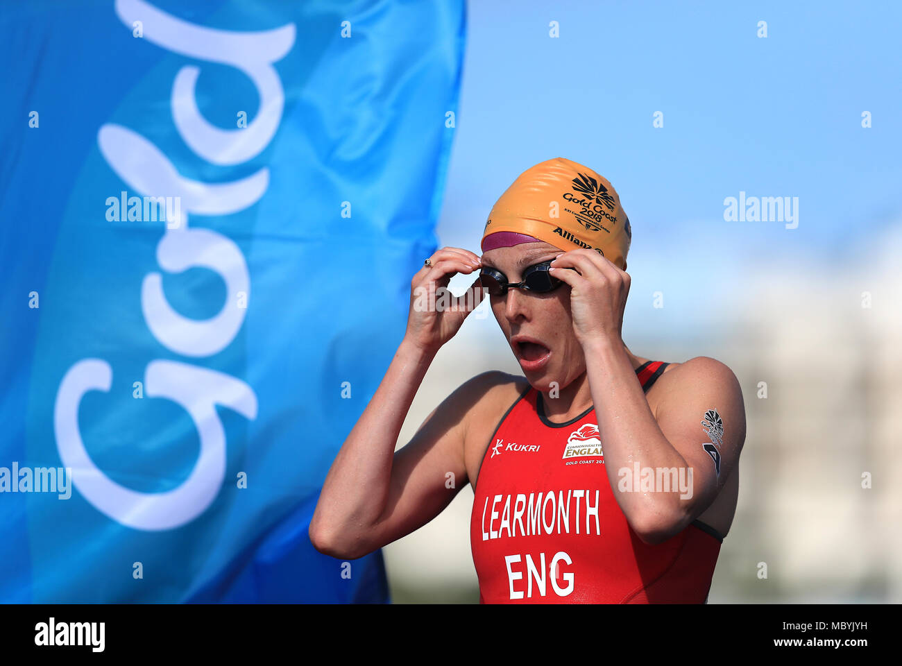 England's Jessica Learmonth competes in the Women's Triathlon Final at ...