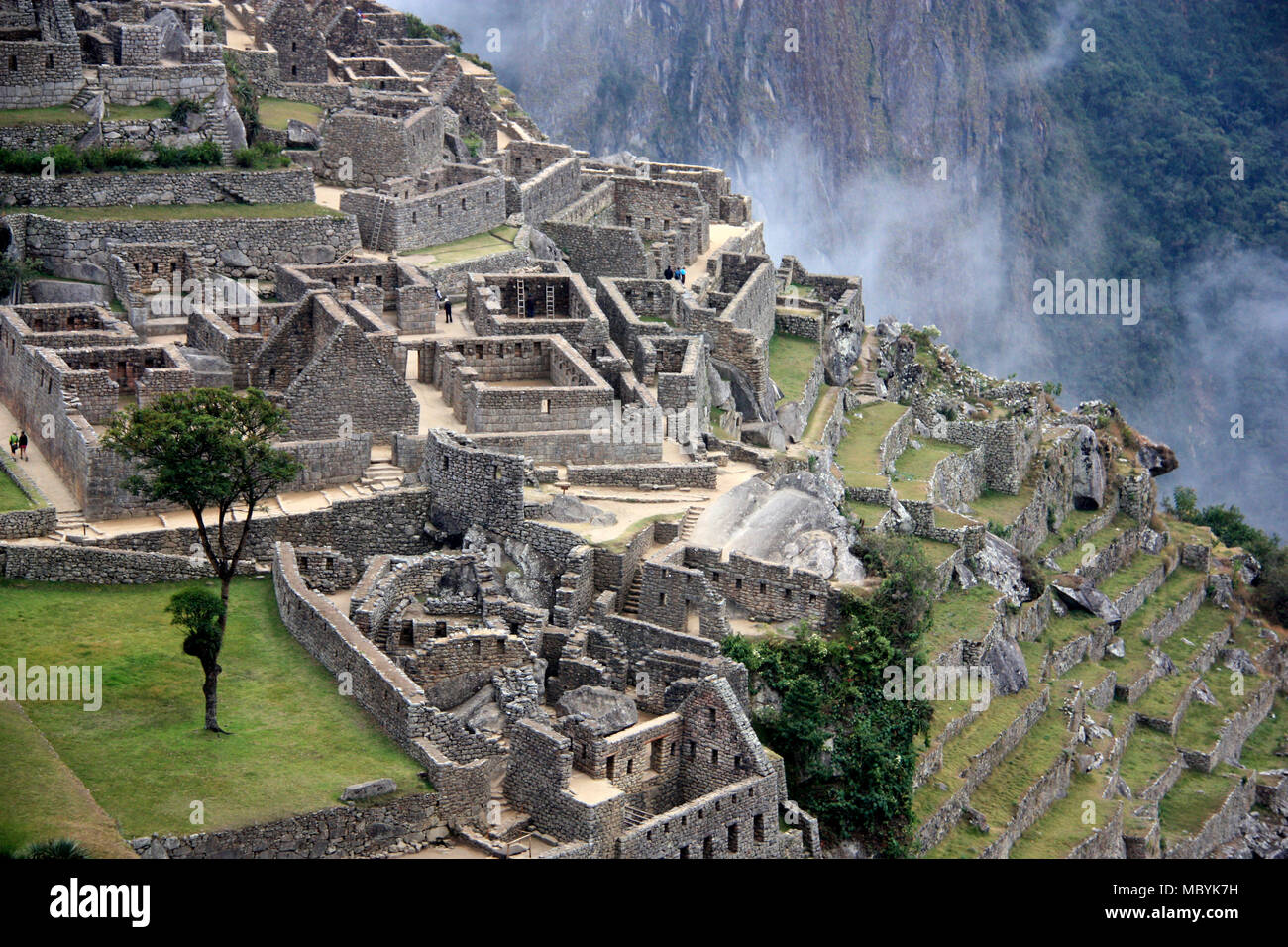 UNESCO World Heritage Site Machu Picchu on top of a Mountain Ridge ...