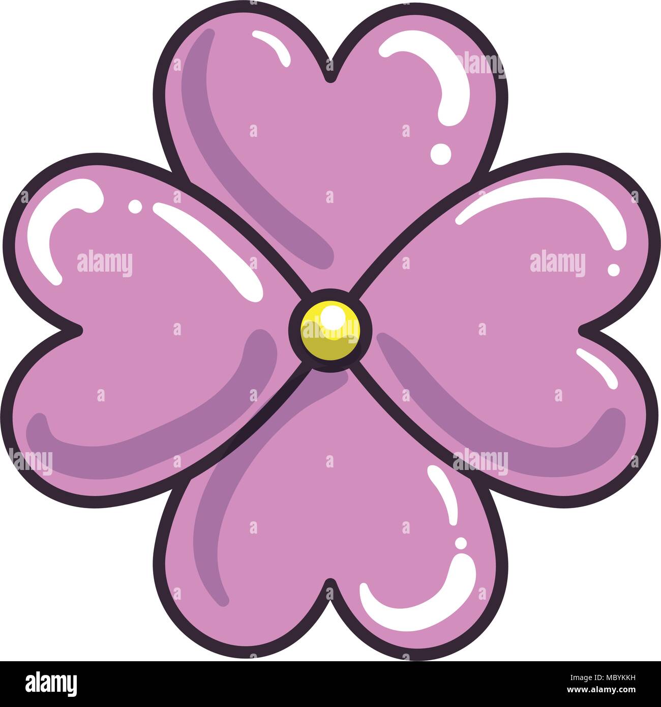 beautiful flower decorative icon Stock Vector Image & Art - Alamy