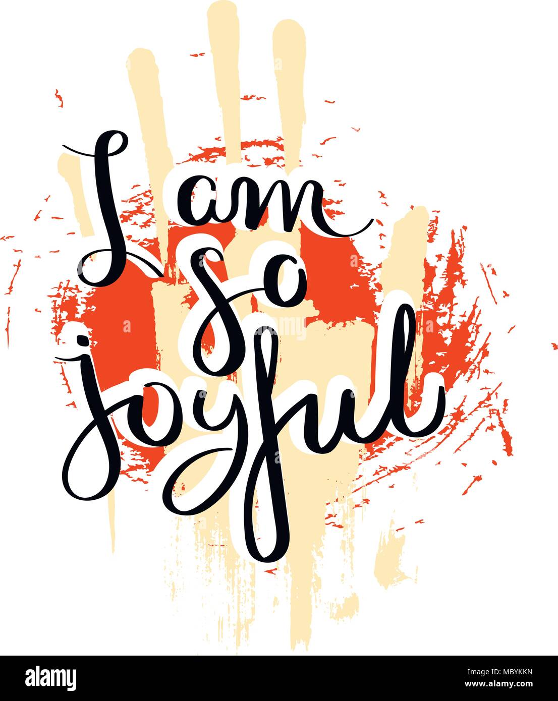 Joyful hand Stock Vector Images - Alamy