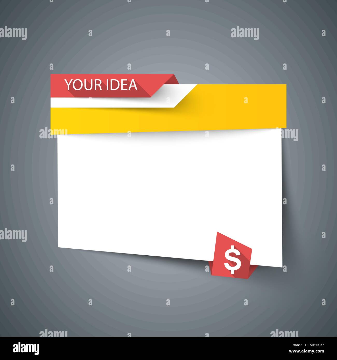Paper banner - business infographic Stock Vector Image & Art - Alamy