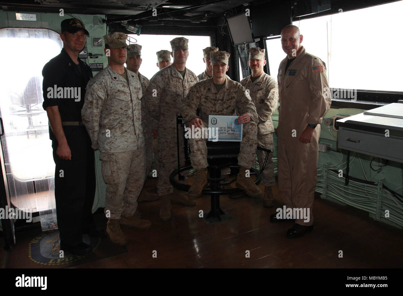 Marine Corps Cpl. Justin Ireland, an intelligence specialist assigned ...