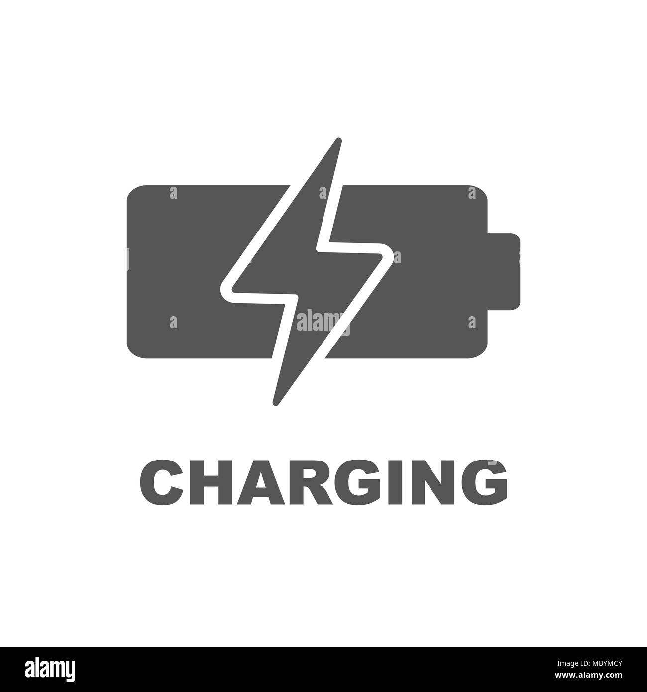 Simple battery icon sign Cut Out Stock Images & Pictures - Alamy