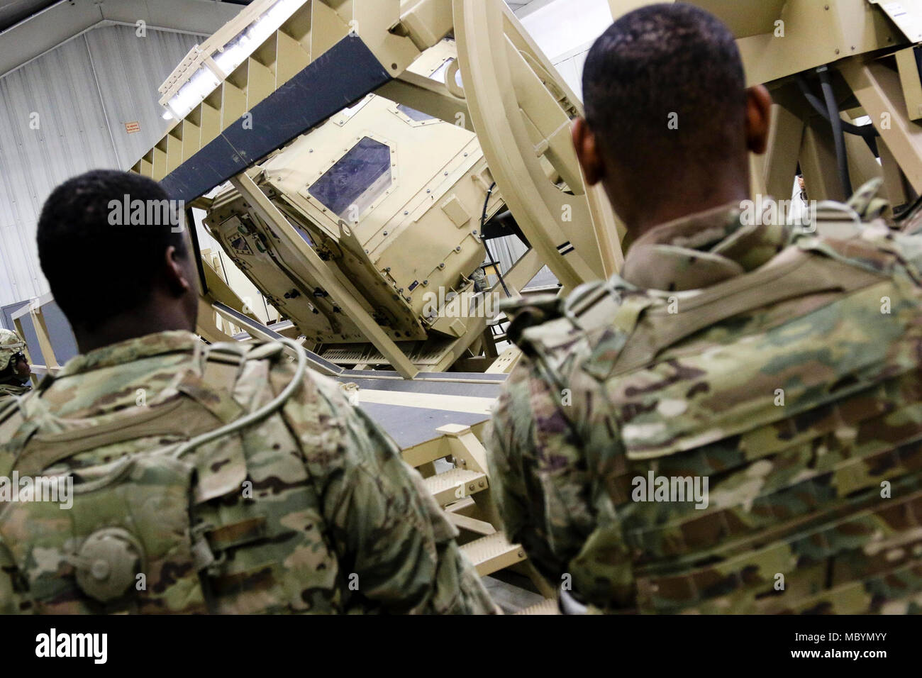 Two Soldiers with the 299th Brigade Support Battalion, 2nd Armored ...