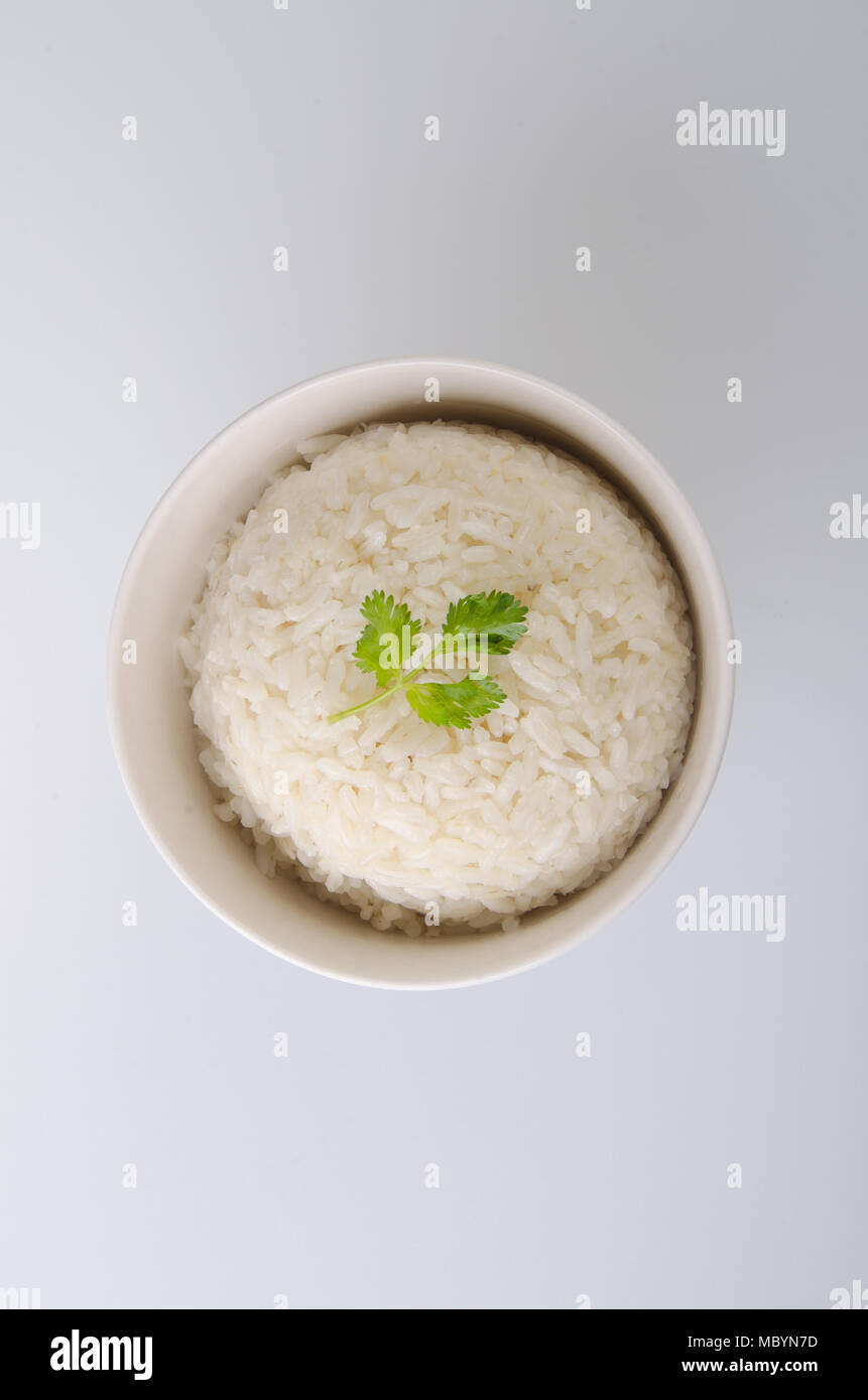 Rice isolated on white background Stock Photo - Alamy