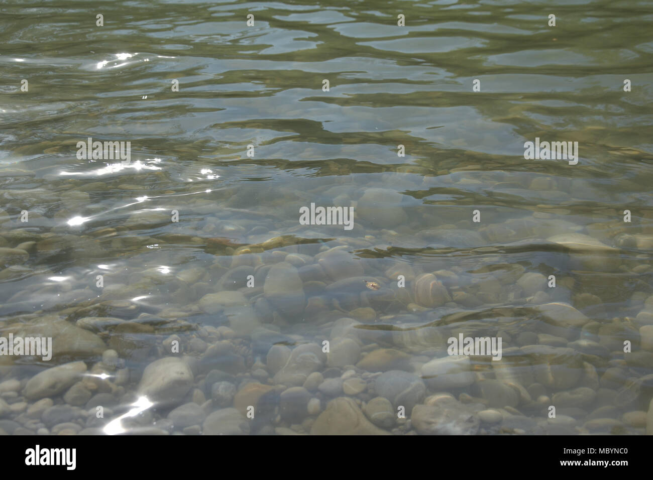 pebbles under water Stock Photo - Alamy