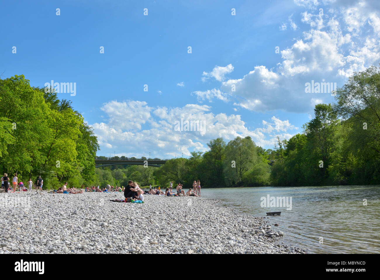 bathing by the river Stock Photo - Alamy