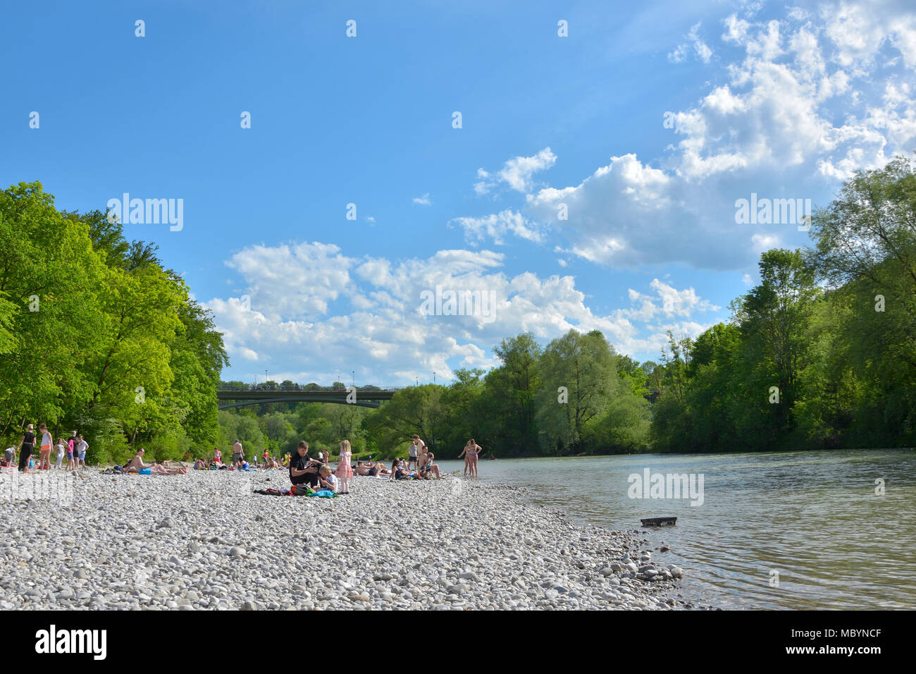 Family bathing in river hi-res stock photography and images - Alamy