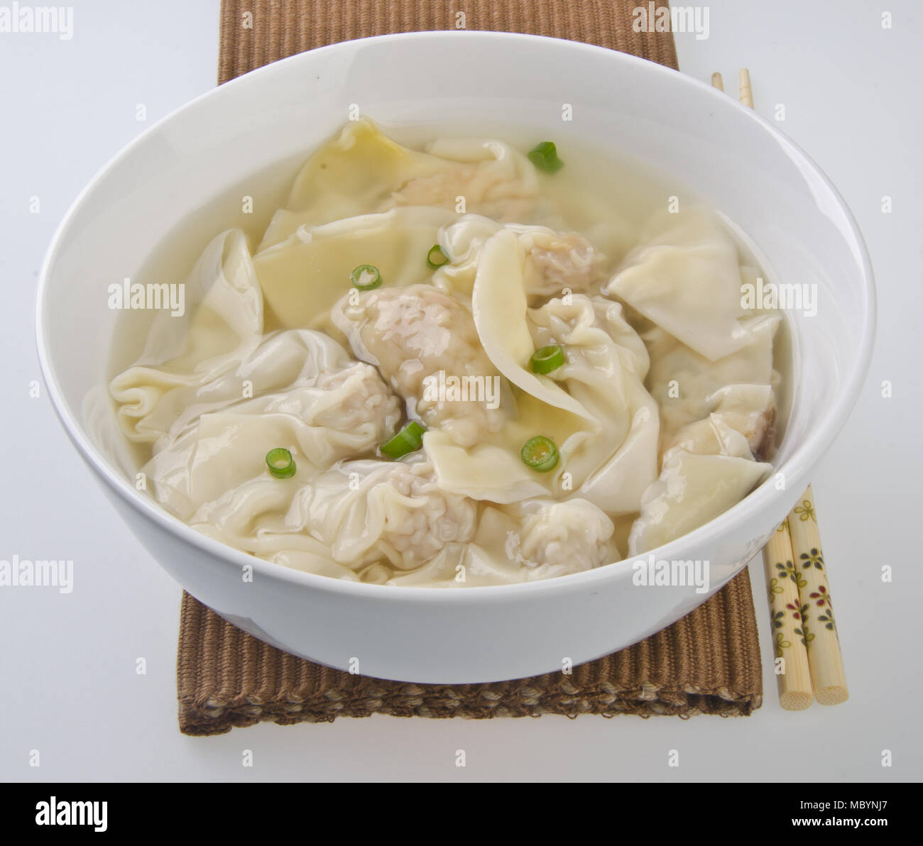 Wonton Soup. pork soup asia food Stock Photo - Alamy