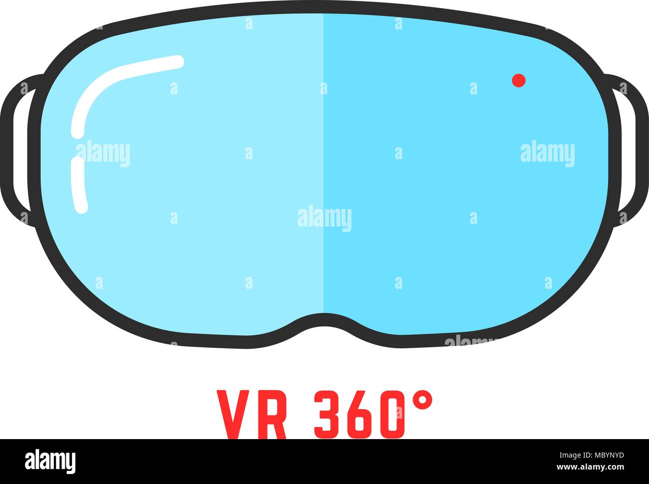 vr glasses 360 simple icon Stock Vector Image & Art - Alamy