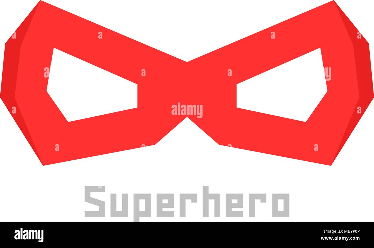 simple red superhero mask icon Stock Vector Image & Art - Alamy