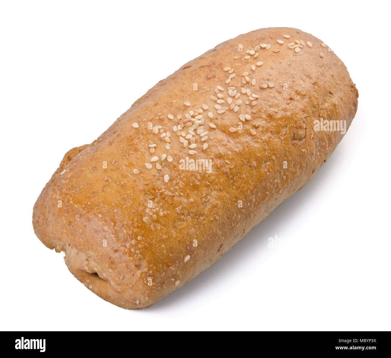 bread, homemade whole wheat bread on a white background Stock Photo - Alamy