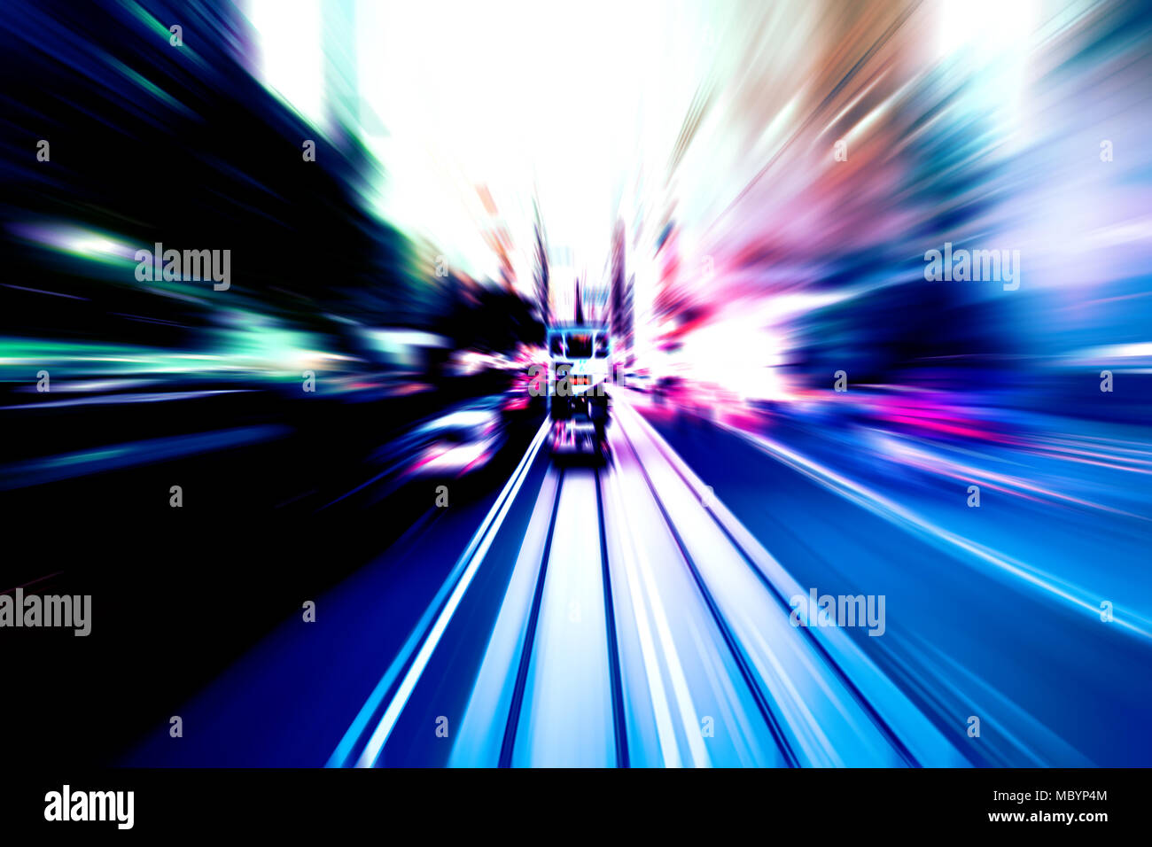 moving traffic light trails at night Stock Photo - Alamy