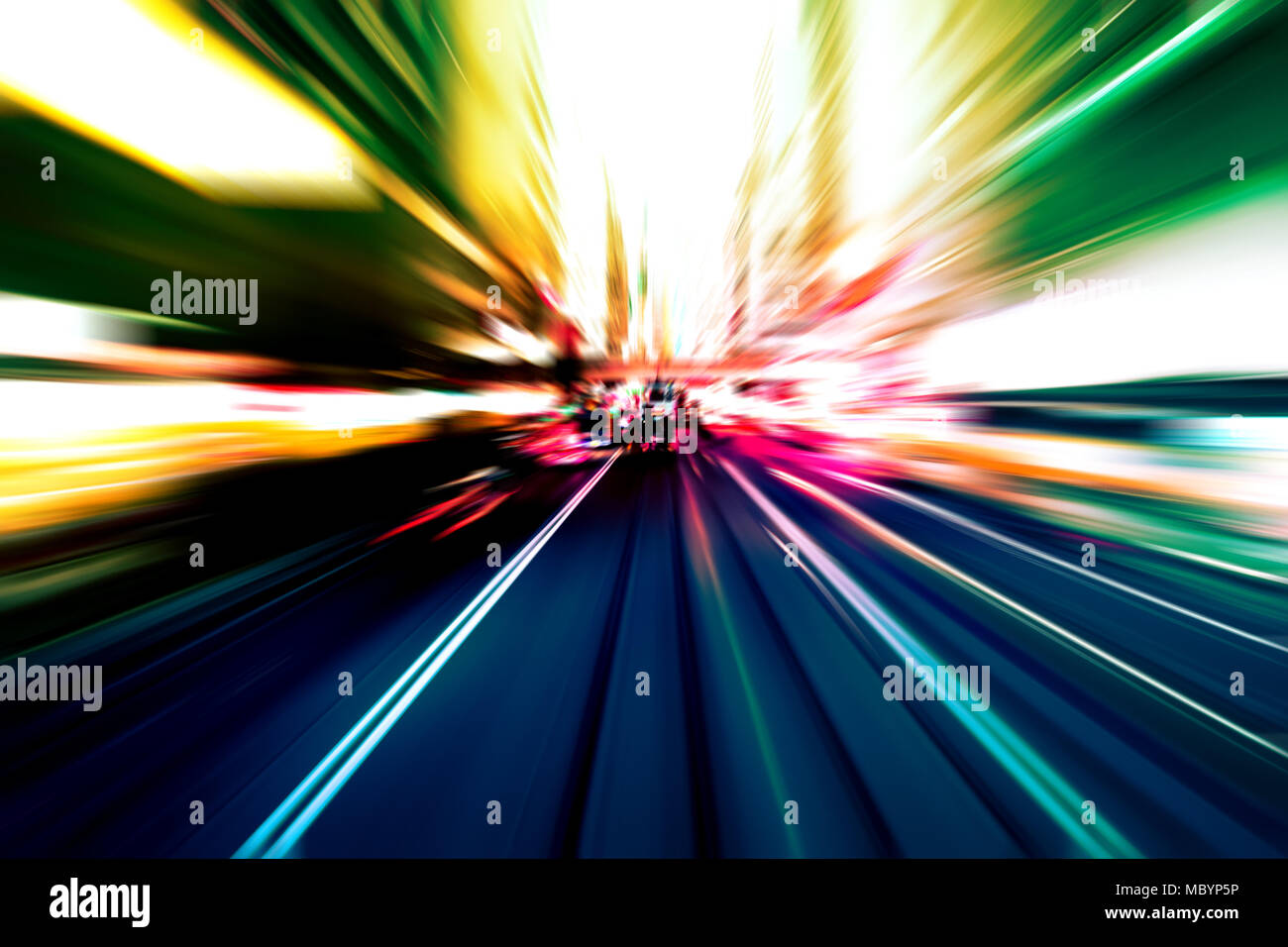 moving traffic light trails at night Stock Photo - Alamy