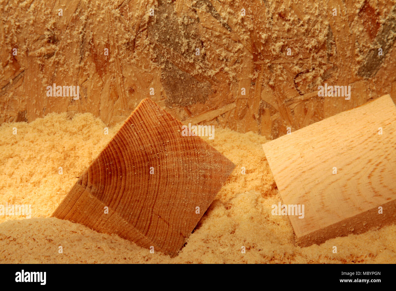 Timber and sawdust Stock Photo - Alamy