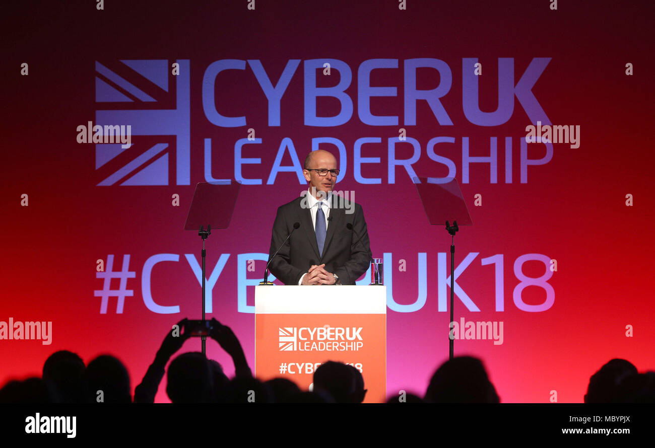 Jeremy Fleming, the director general of GCHQ addresses the Cyber UK ...