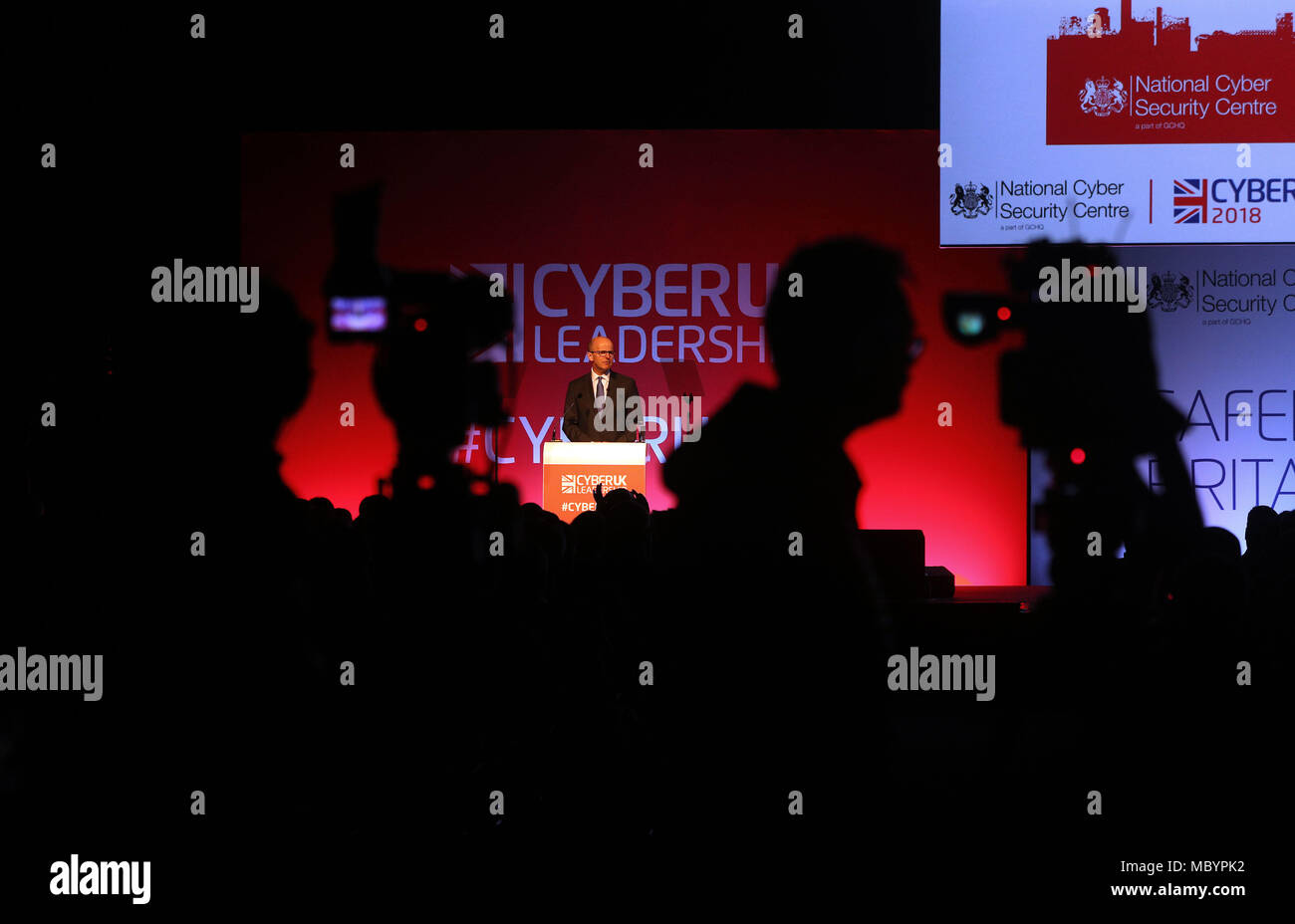 Jeremy Fleming, the director general of GCHQ addresses the Cyber UK ...