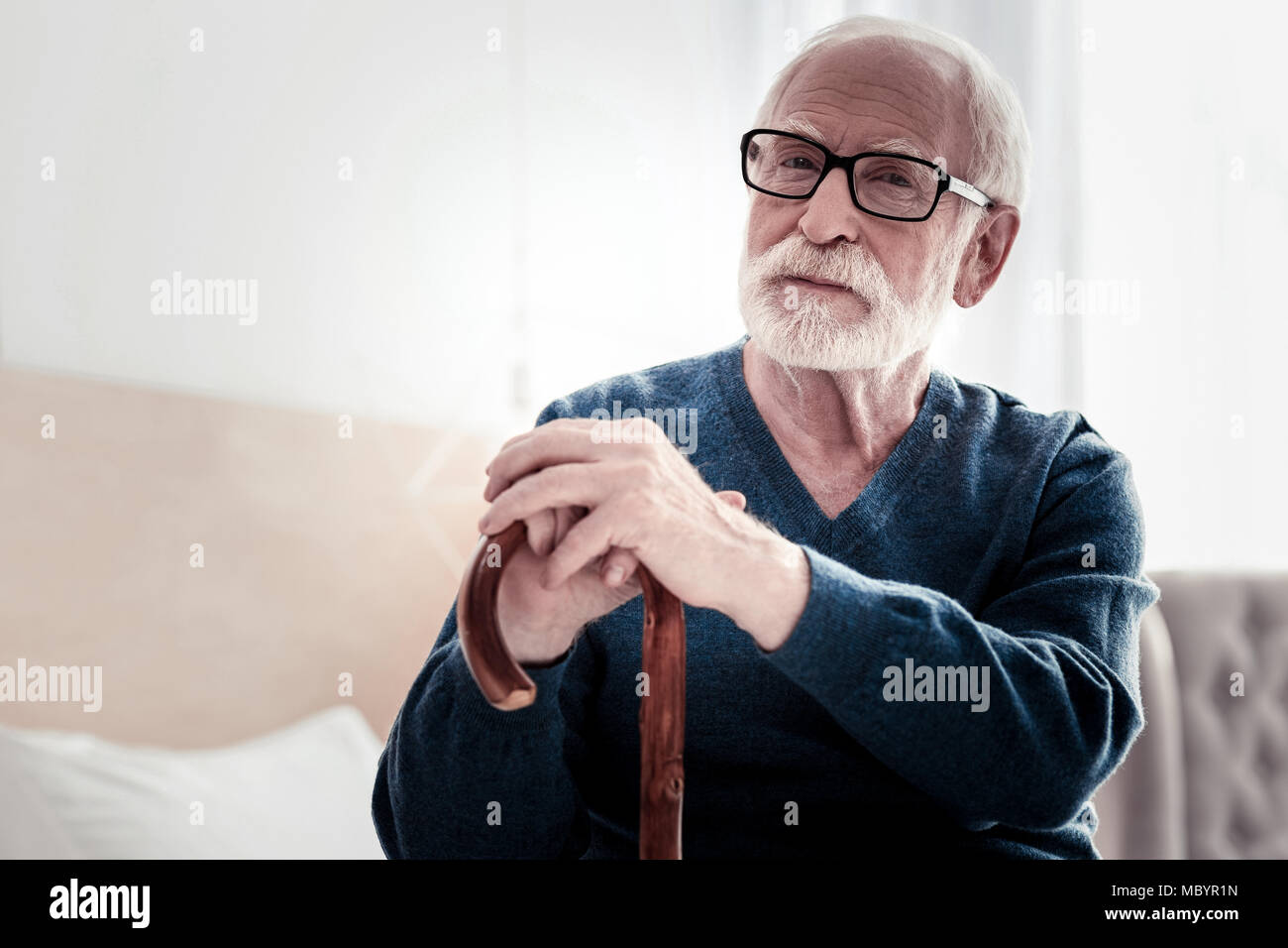 Pleasant nice man looking at you Stock Photo - Alamy Pleasant nice man looking at you Stock Photo - Alamy