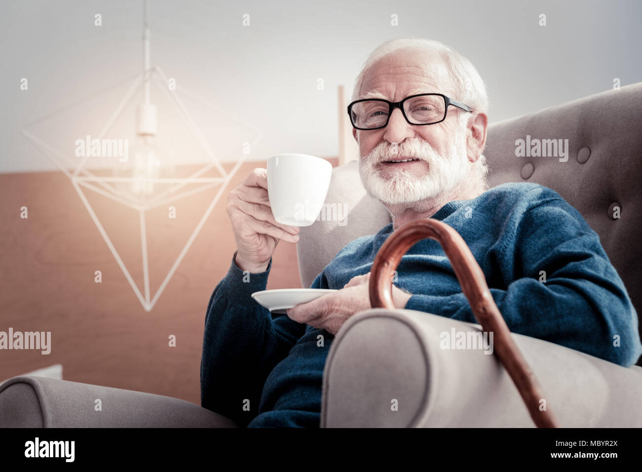 Joyful positive man smiling Stock Photo - Alamy Joyful positive man smiling Stock Photo - Alamy