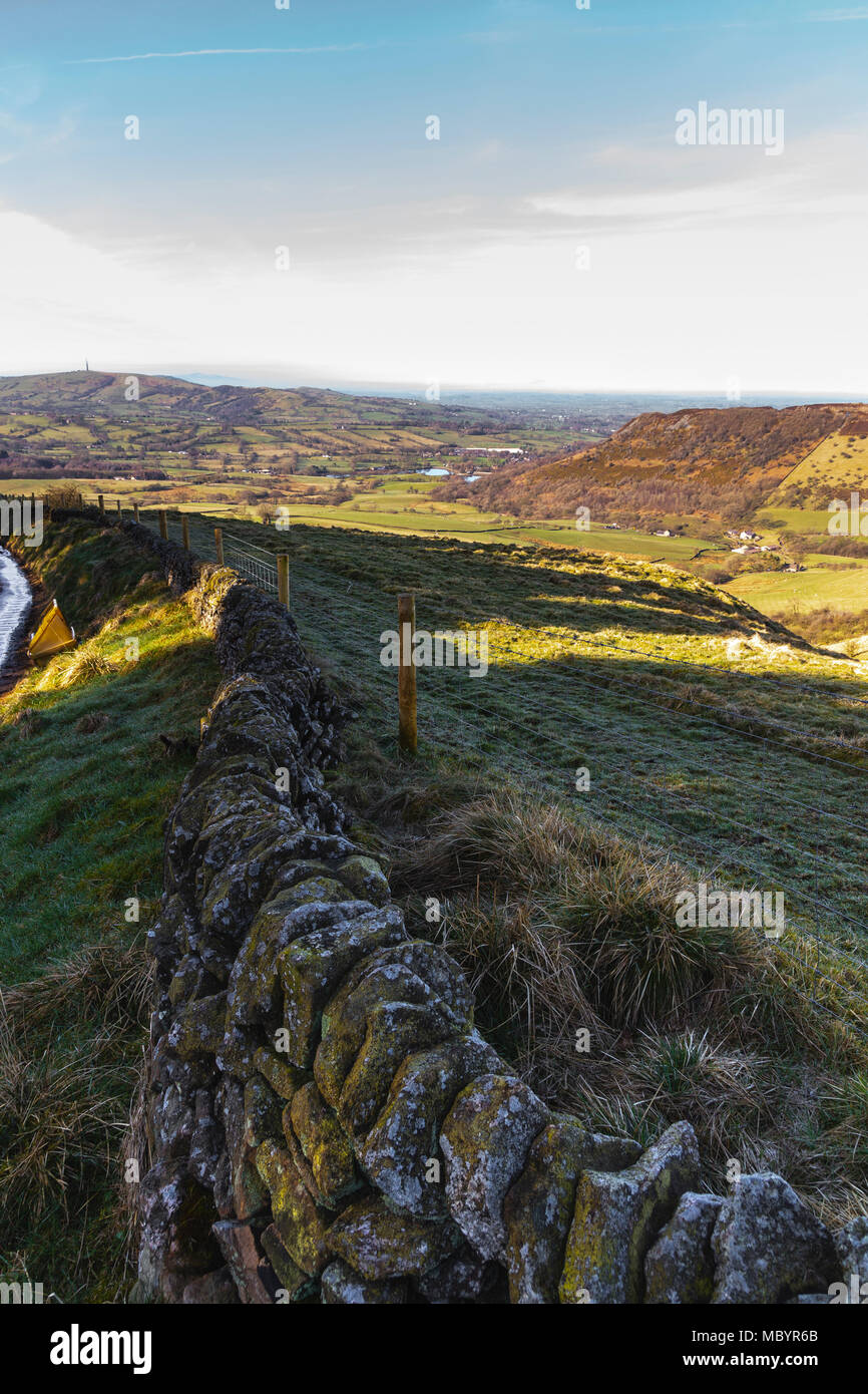 Looking Down Hacked Way Lane on the Edge of Macclesfield Forest on a ...