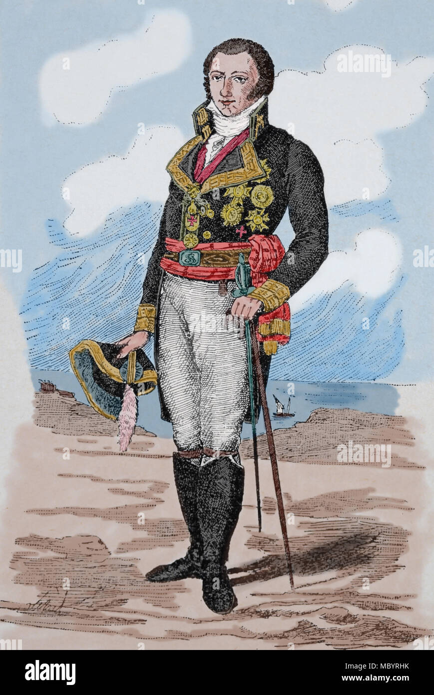 Manuel Godoy (1767-1851). Primer Minister of Spain from 1792-1797 and ...