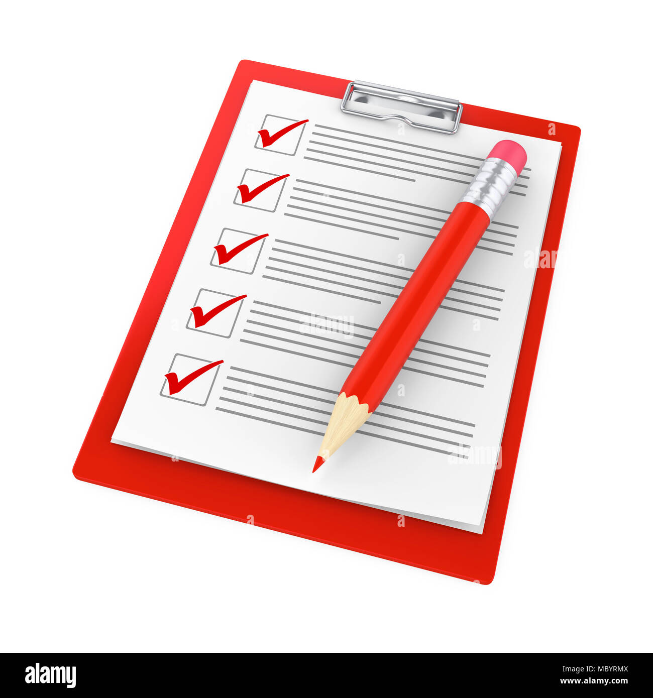 Clip Board And Pencil Clip Art