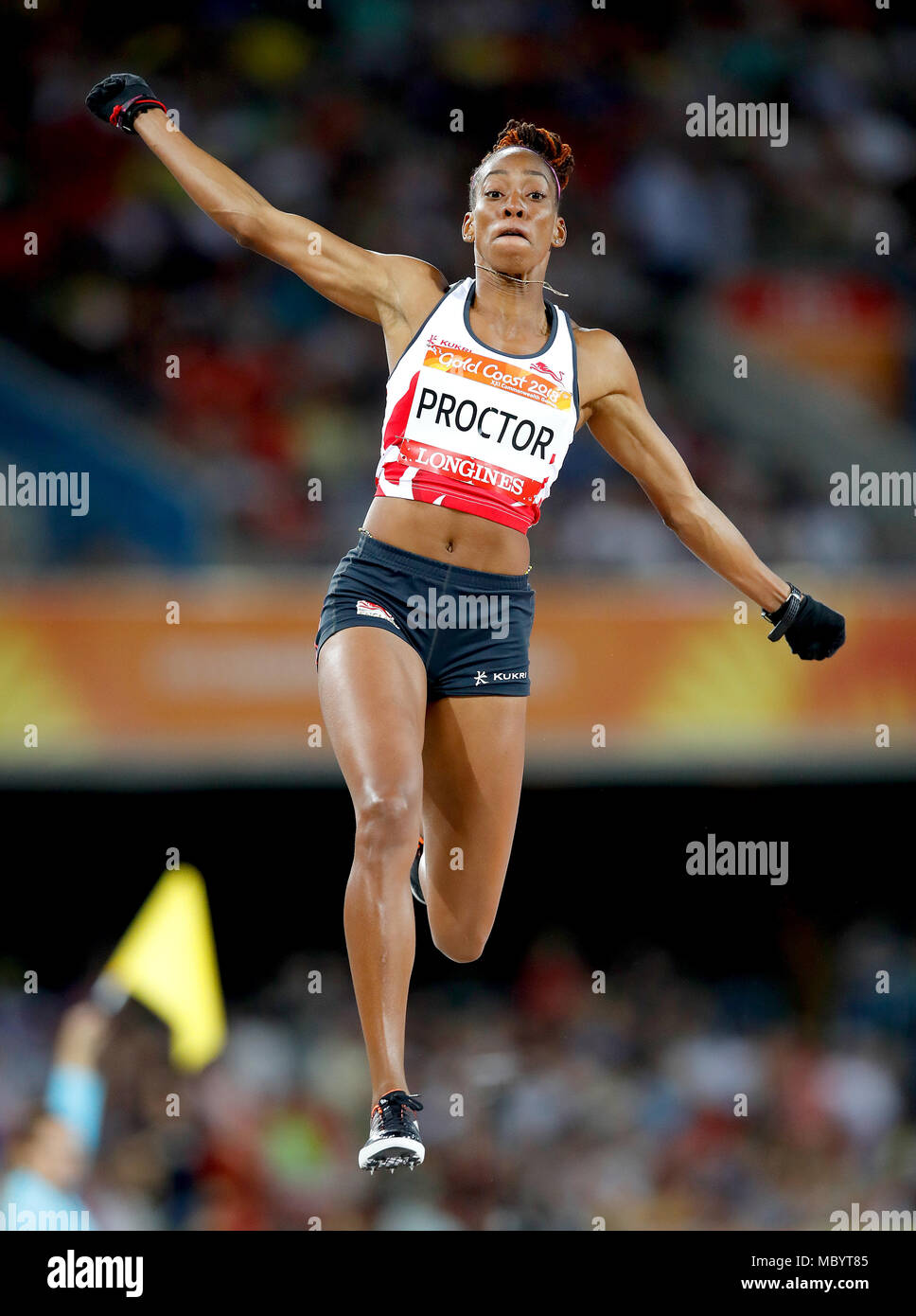 England's Shara Proctor competes in the Women's Long Jump Final at the ...