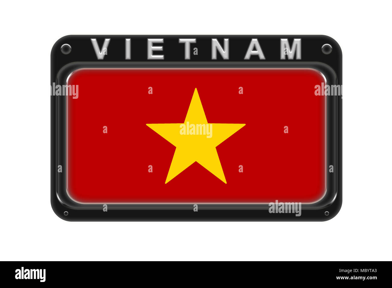 Vietnam flag in red color hi-res stock photography and images - Alamy
