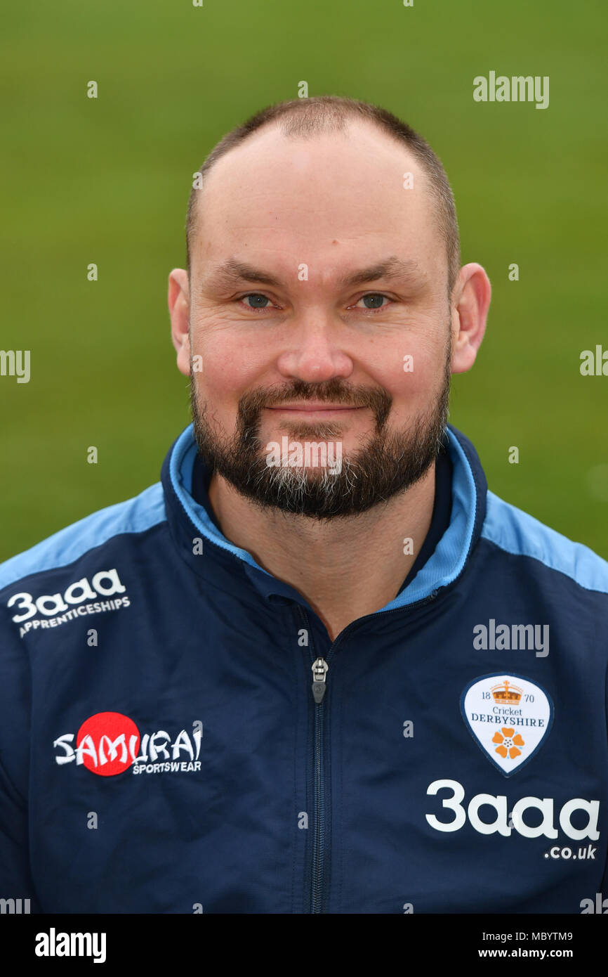Derbyshire coach Steve Stubbings during the media day at the The 3aaa ...