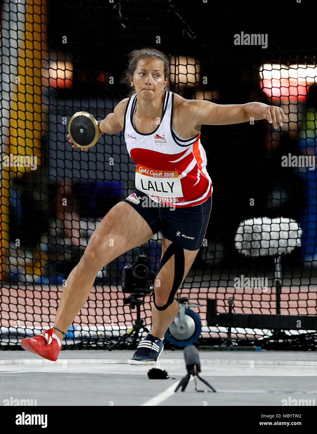 England's Jade Lally competes in the Women's Discus Throw Final at the ...