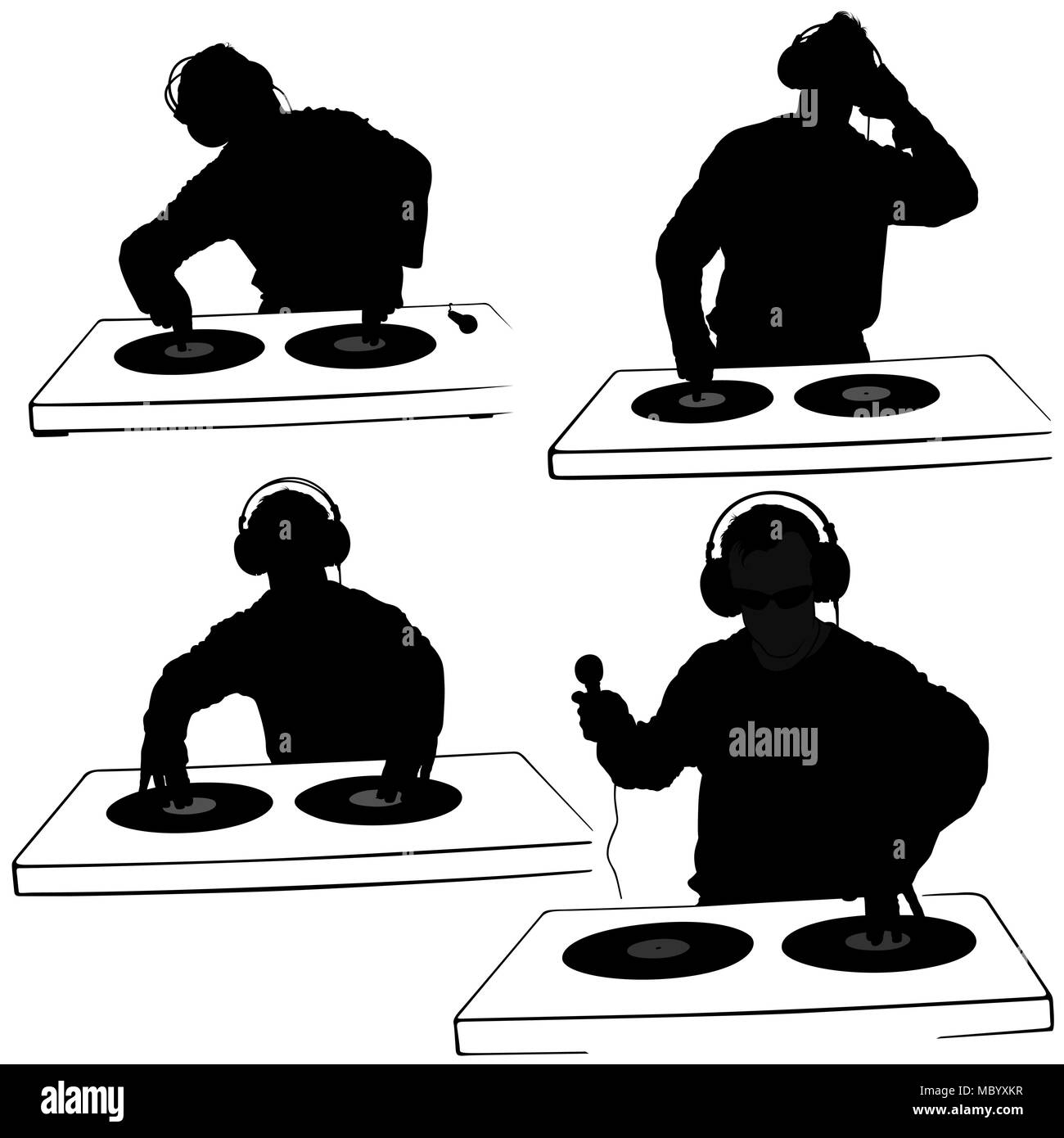 Dj turntable clipart hi-res stock photography and images - Alamy