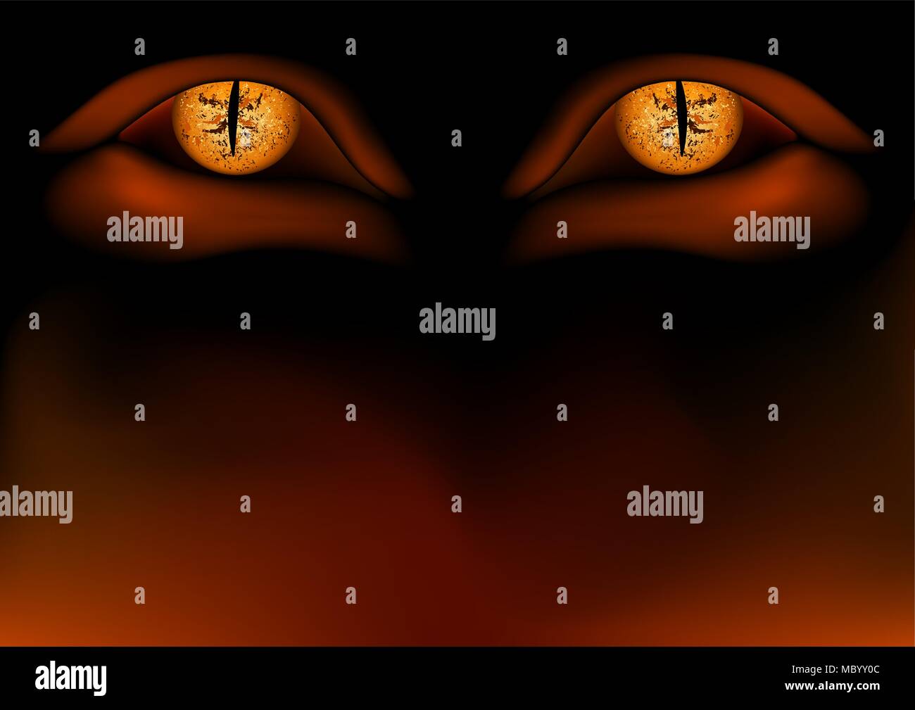 Demon burning eyes Stock Vector Images - Alamy