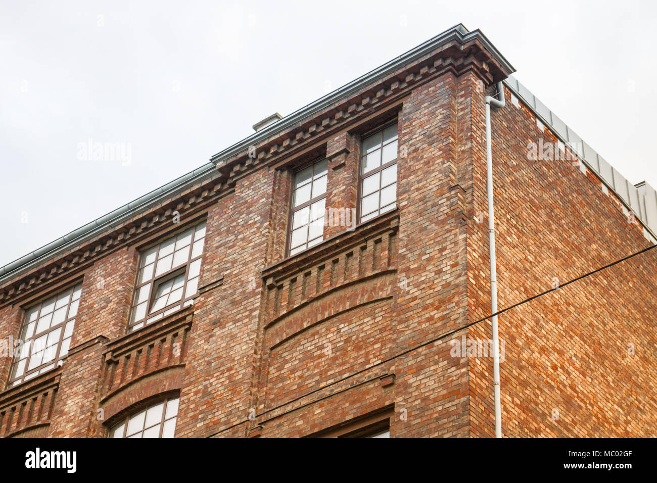 Rustic brick house, storage building and windows details Stock Photo ...