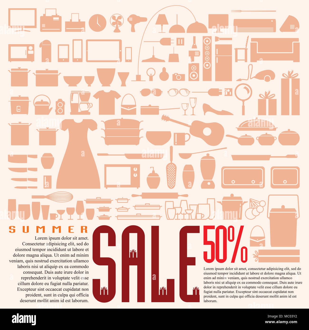 household design element for SALE and Discount, Present for celebrate ...