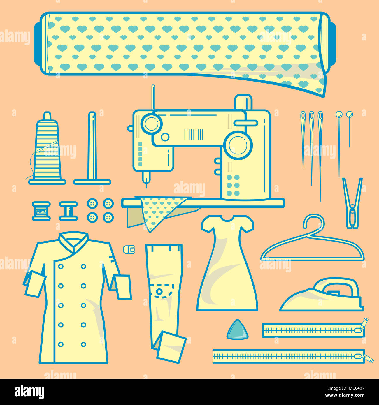 Graphic design element for needlework with flash style. This file is ...