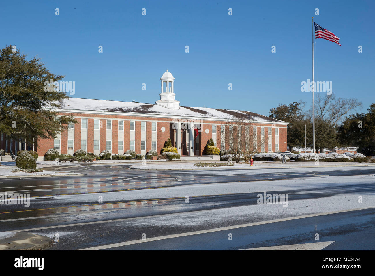 A rare winter storm covered base and the surrounding community with ice ...
