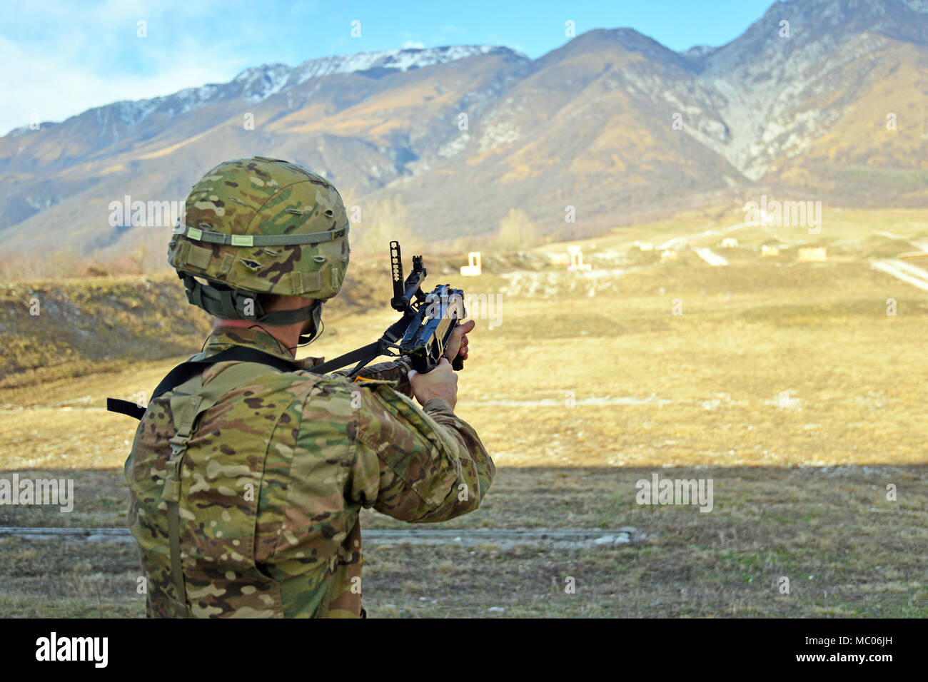 U.S. Army Paratrooper assigned to the 1st Battalion, 503rd Infantry ...