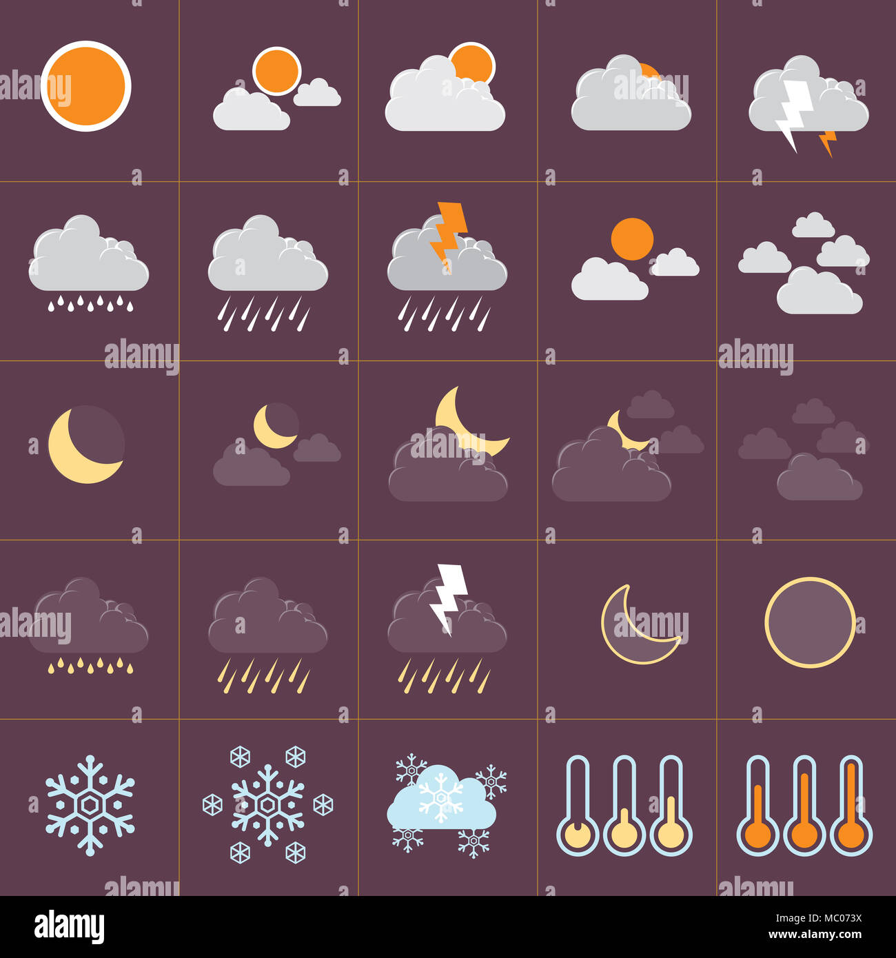 Minimal thermometer illustration hi-res stock photography and images ...