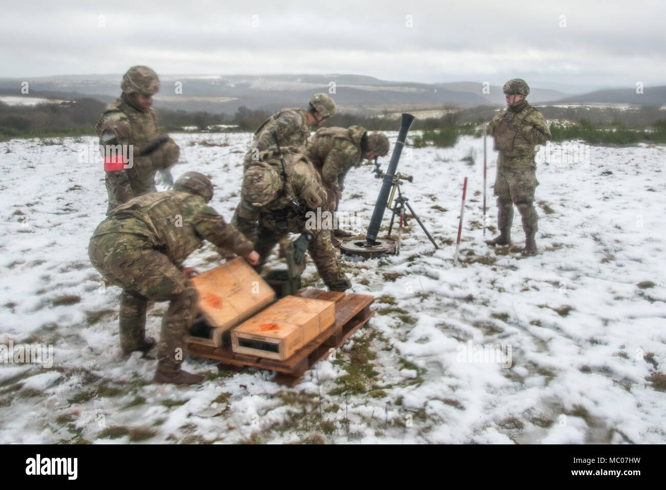 U.S. Soldiers assigned to Headquarters and Headquarters Company, 1st ...