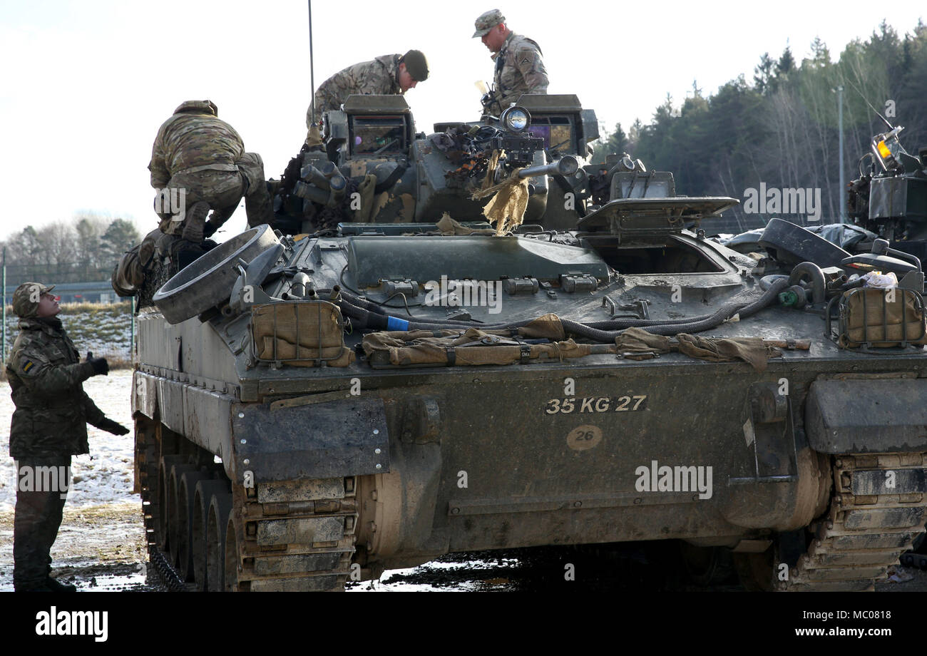 British Soldiers from the Princess of Wales' Royal Regiment, and a U.S ...
